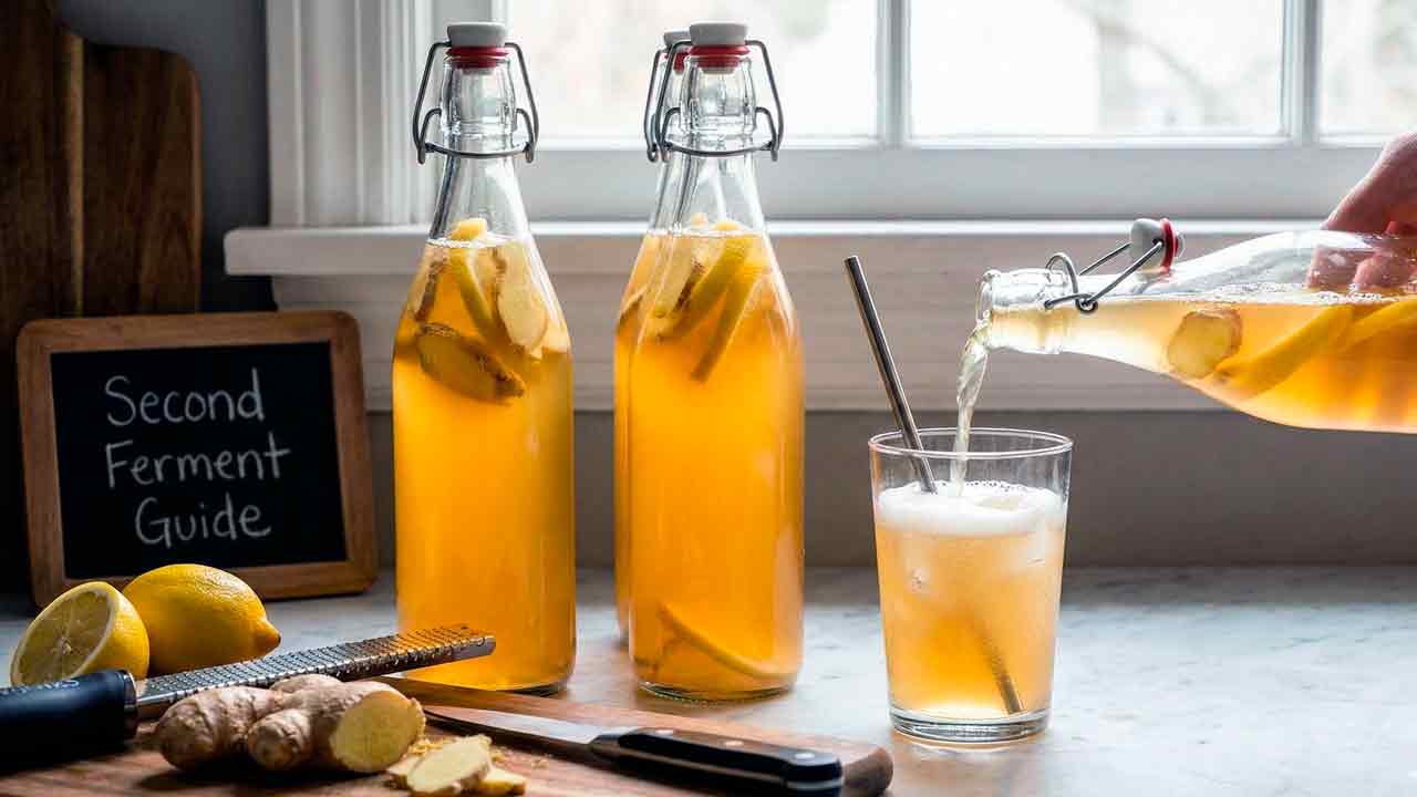 Ginger Lemon Kombucha Recipe: The Perfect Second Ferment Guide