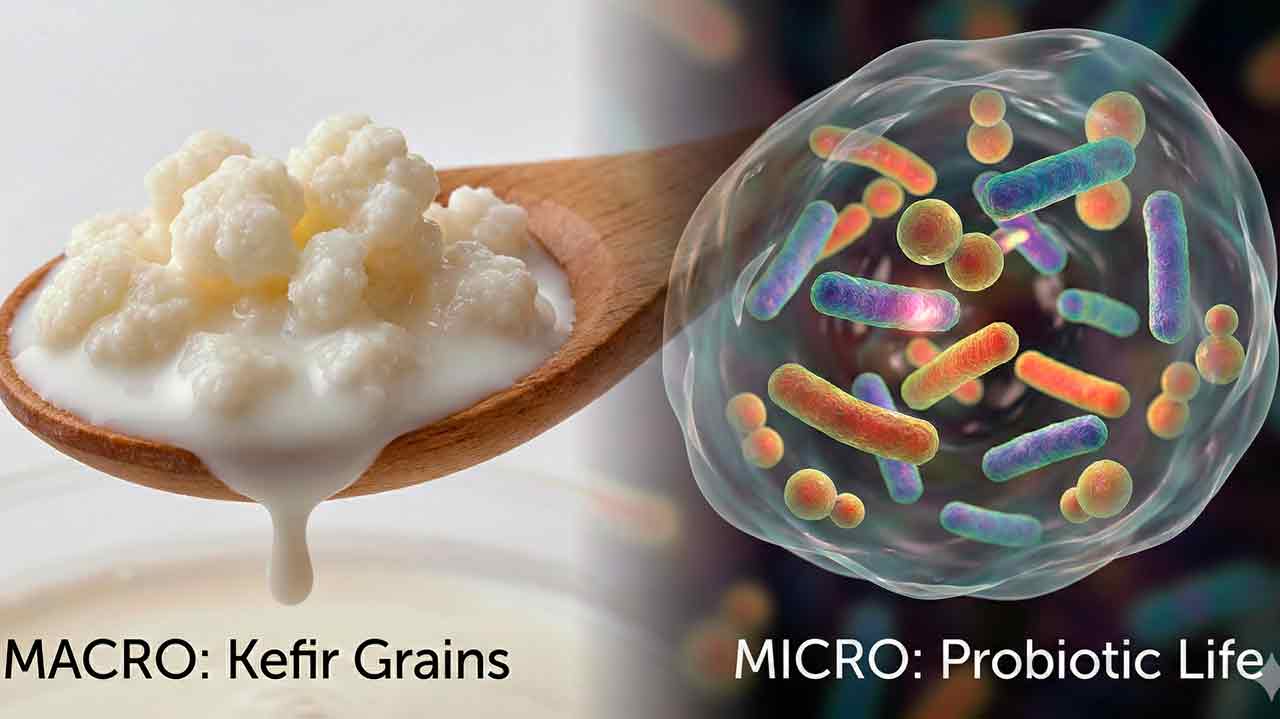 Inside the Grain: The Composition of Milk Kefir Bacteria